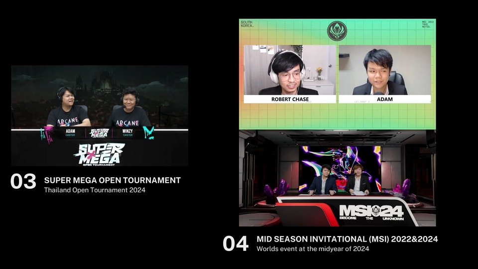 Shoutcaster / นักพากย์เกมหรือบรรยายเกมมืออาชีพ