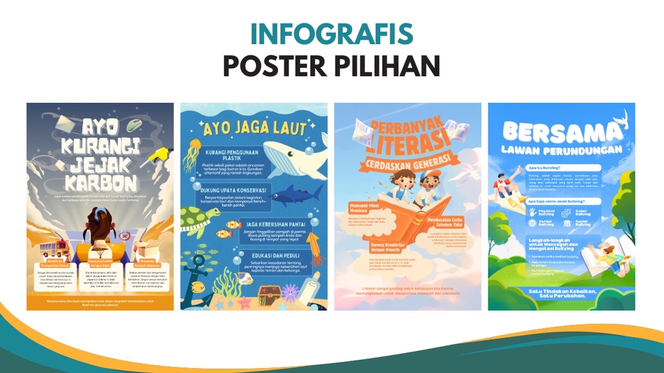 Jasa Desain Infografis Profesional: Poster | Iklan | Webiner | Dll