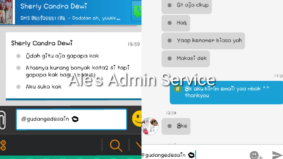 Jasa Desain Konten, Balas Chat, Report Order