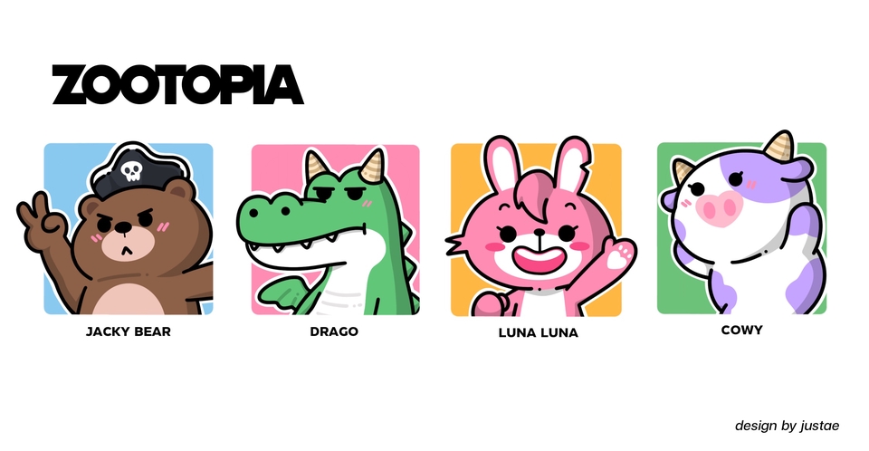 ออกแบบ Character Mascot หลากหลายแบบ