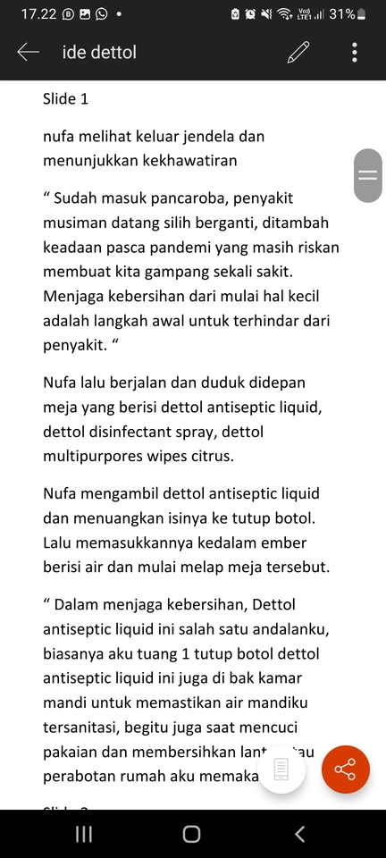 Script konten / content writer