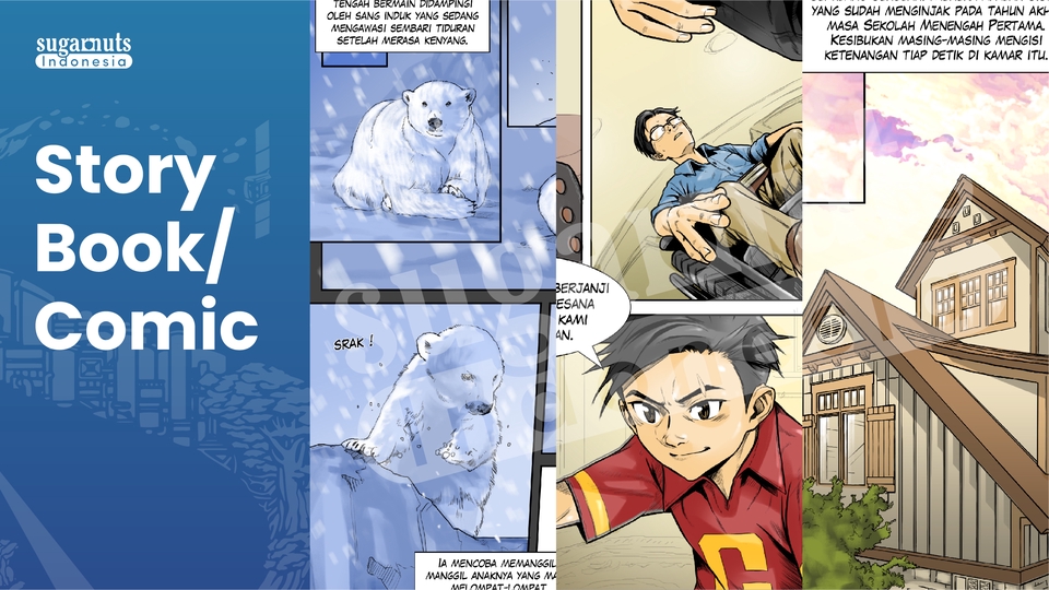 Gambar dan ilustrasi (Komik dan Cover Komik/Storybook/Novel) - Profesional