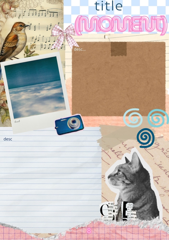 Template Majalah dengan Tema Kekinian / Scrapbook