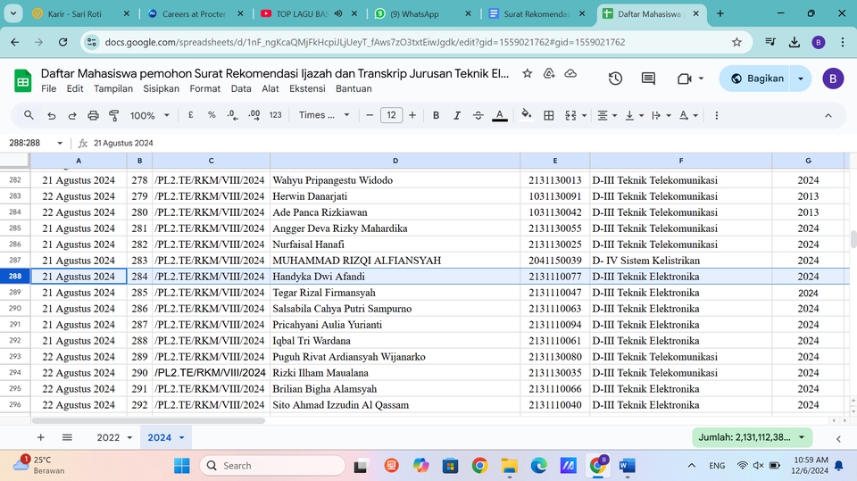 Entry Data dari file/foto ke bentuk Excel