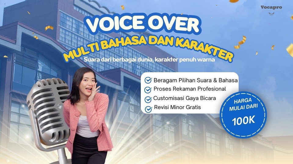Jasa Voice Over Multibahasa dan Karakter