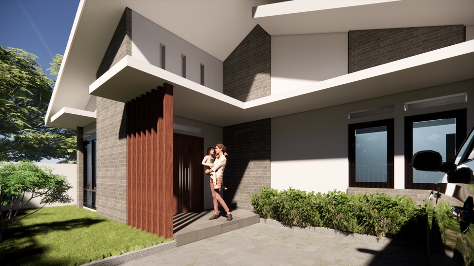 Sketch Up Modelling Bangunan dan Render