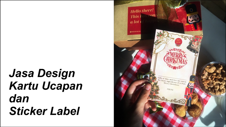 Jasa Desain Kartu Ucapan dan Label Sticker