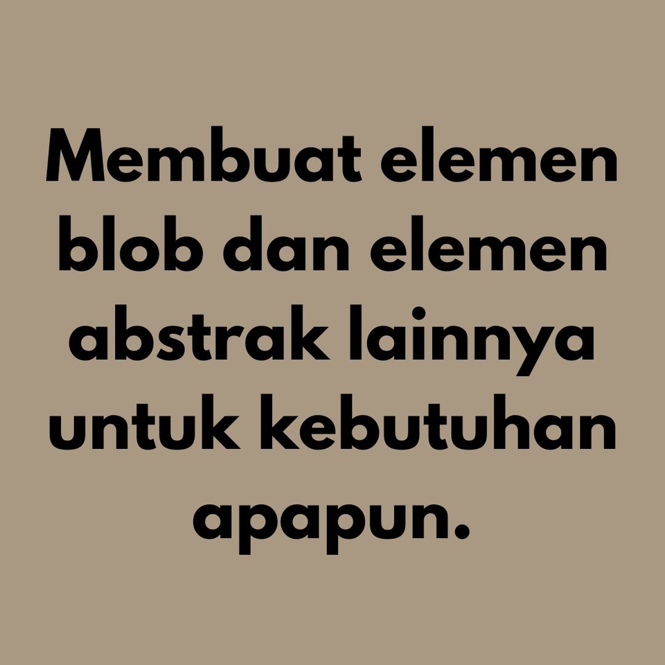 Membuat Elemen Abstrak dan Blob (1 hari jadi)