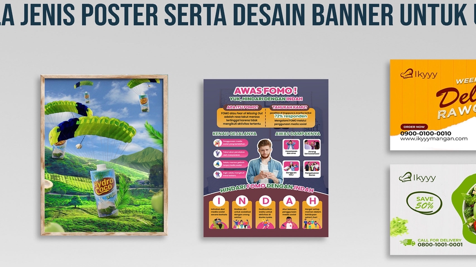 Desain Banner, Poster & Flyer untuk UMKM dan perusahaan