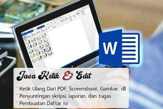 Jasa Pengetikan dan Edit Dokumen Profesional (DOC dan PDF)