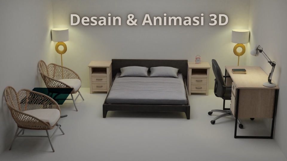 Desain & Animasi 3D Berkualitas untuk Game AR/VR dan Web