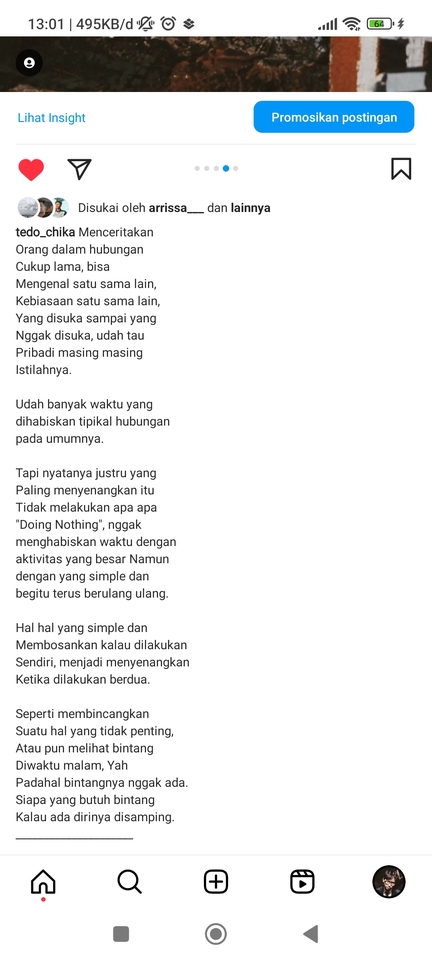 Caption Konten Instagram dan TikTok