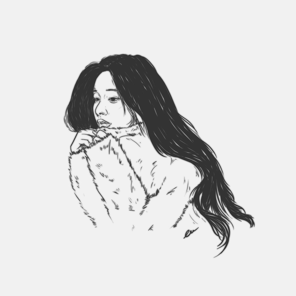 Gambar Line Art Style Dari Foto, 1 Hari Jadi