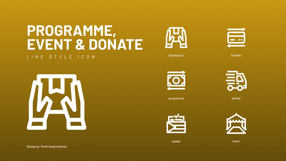 Desain Ikon Line Style untuk Aplikasi, Presentasi dan Infografis