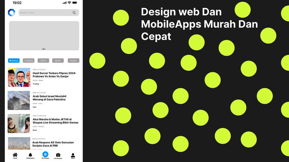Design UI Web dan Mobile dalam waktu 3 hari