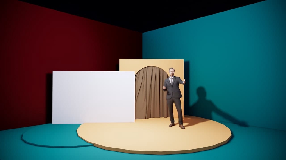 3D Virtual Background (Virtual Event)