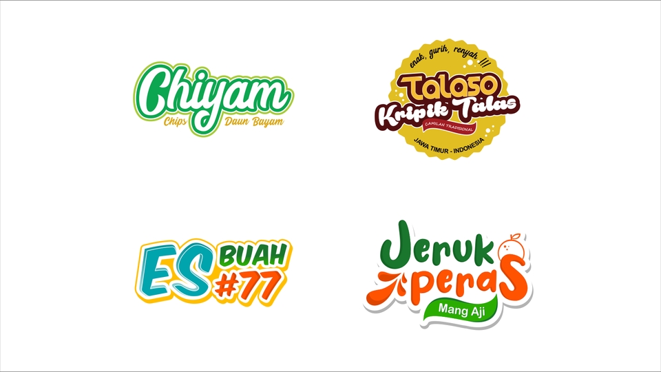 Desain Label/ Stiker Makanan Kekinian