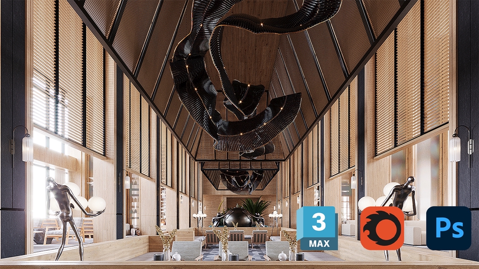 3D VISUALIZER / รับขึ้นภาพ 3D PERSPECTIVE / RENDERING PERSPECTIVE / INTERIOR , EXTERIOR