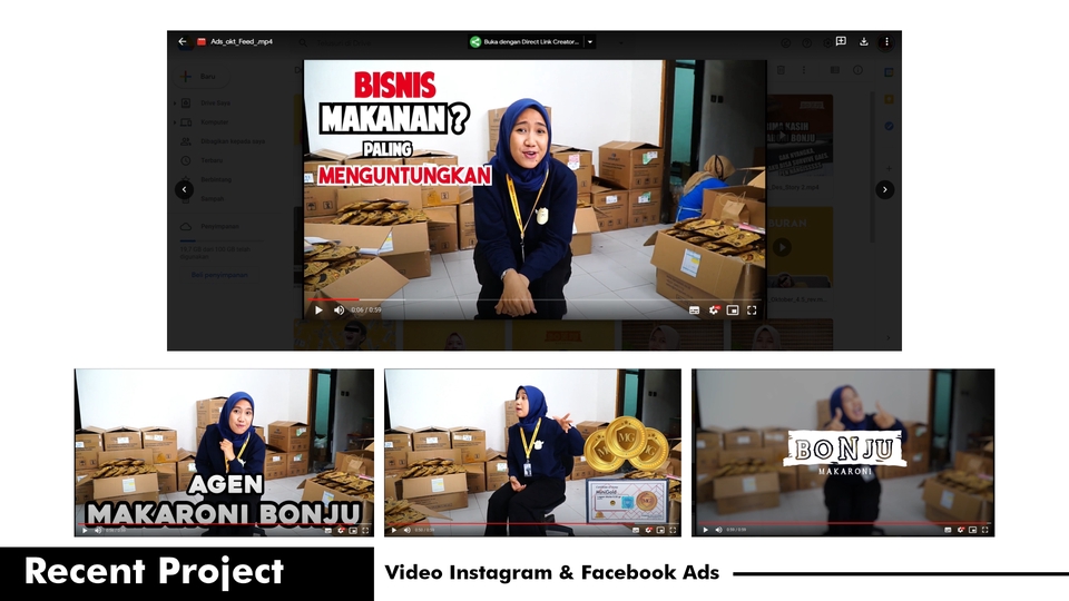 VIDEO IKLAN MENARIK, OMSET BISNIS NAIK - Jasa Buat Video FB / IG Ads