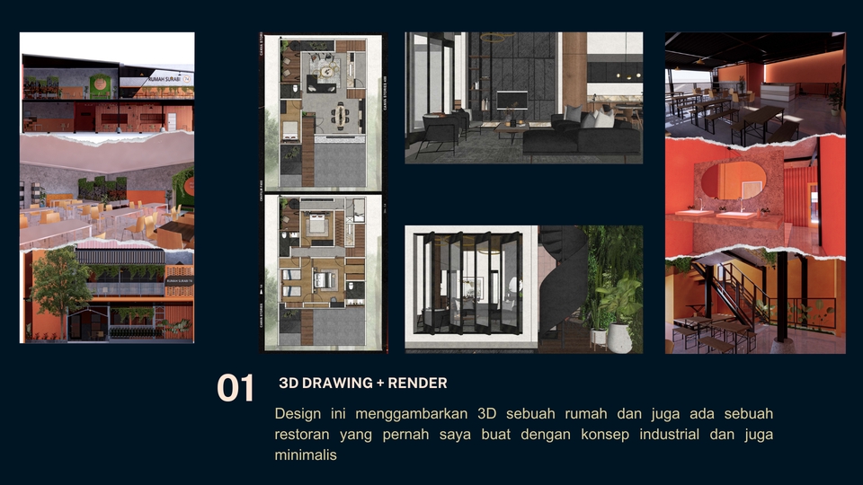 Perencanaan Design 3D Rumah, Ruko, Gedung, dan Retail