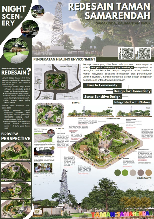 Simple Poster Infografis Desain