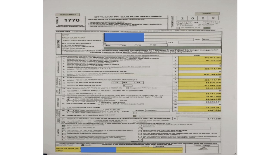 Jasa Perhitungan dan Pelaporan Pajak Orang pribadi dan Badan, Jasa ...