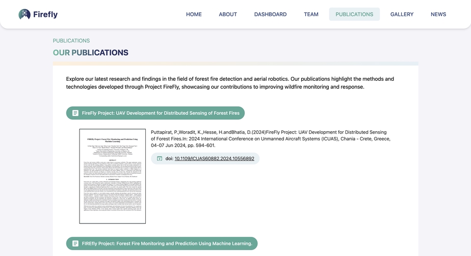 Firefly landing page