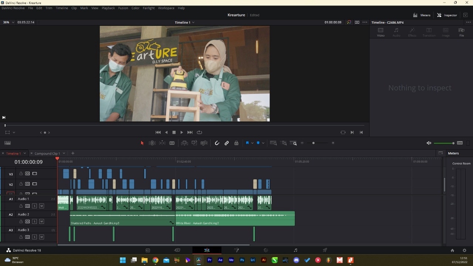 Video Editing dengan Transisi Smooth & Color Grading Profesional