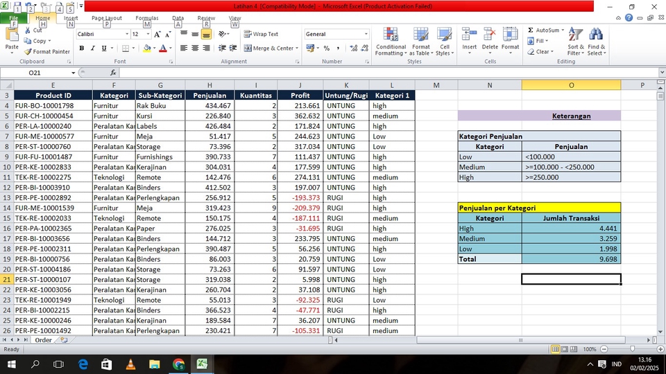 data entry dan pengelolaan data excel sederhana