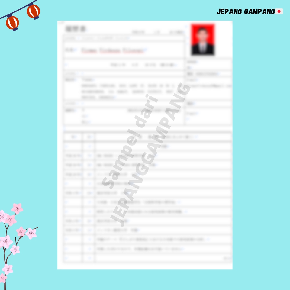 Jasa Pembuatan CV Dalam Bahasa Jepang