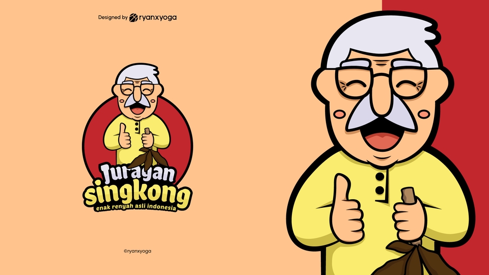 Desain Logo Karakter Ilustrasi - Bebas Revisi Sampai Jadi