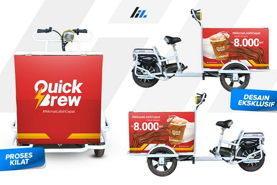 Desain Branding Gerobak Kopi Keliling / Makanan / Minuman