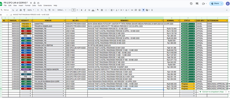 Jasa Input, Pengolahan Report Excel dan Entri Data Online, Mulai Rp50.000