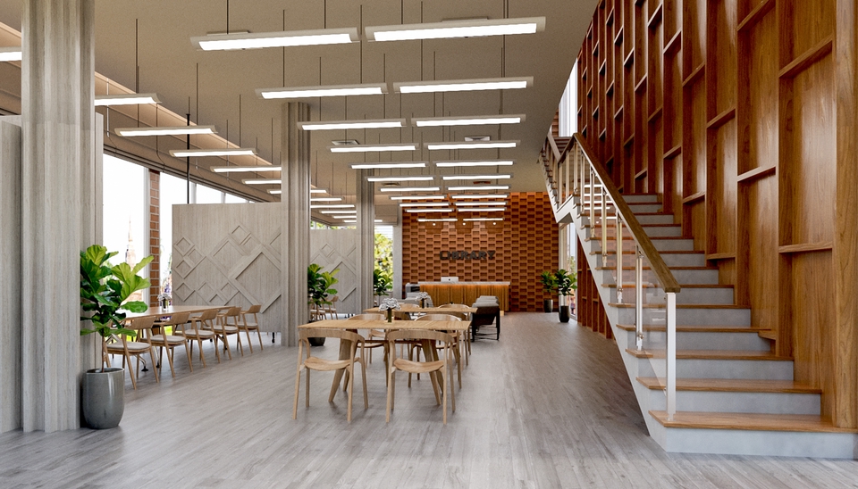 3D Perspective Render Interior