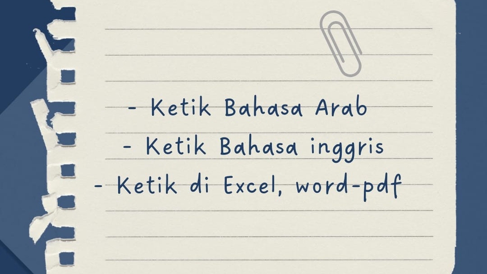 Ketik (doc) bahasa inggris/Indonesia