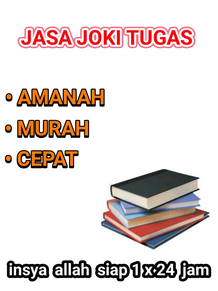 JASA JOKI TUGAS KULIAH, SMA, DAN SMP HARGA MURAH