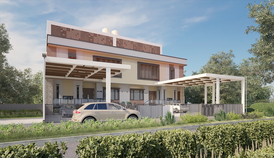Desain 3d & Visual Render Fasad Arsitektural