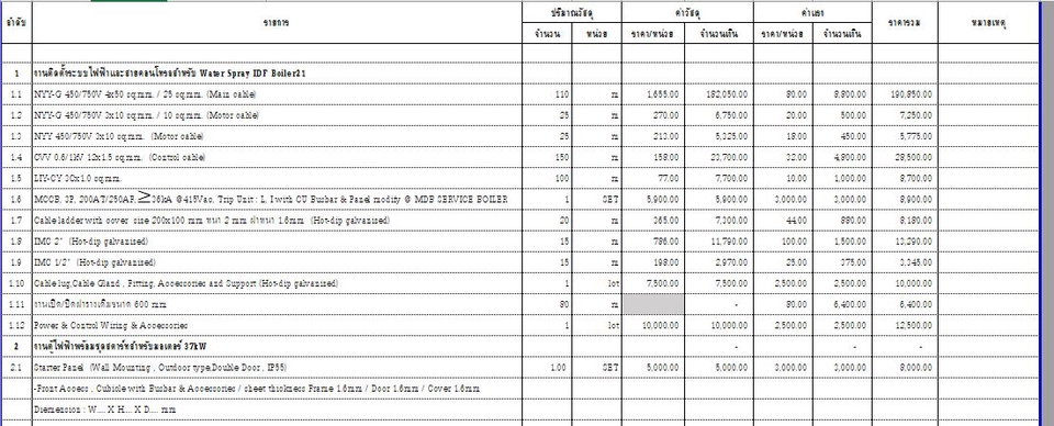 เขียนแบบ ออกแบบ ถอด BOQ ระบบไฟฟ้าทุกระบบ HV/LV/MDB/MCC/Lighting ...