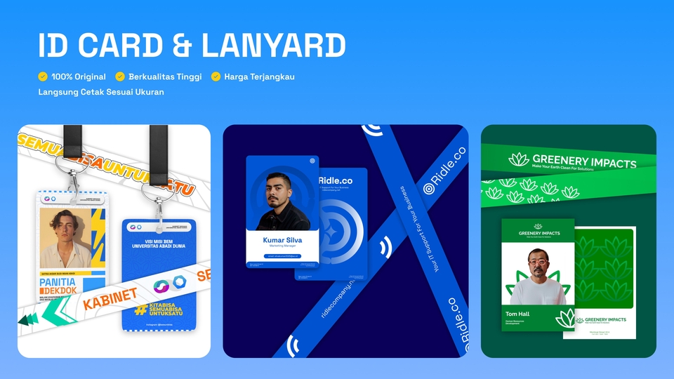 Jasa Desain ID Card & Lanyard untuk Keperluan Event, Organisasi ...