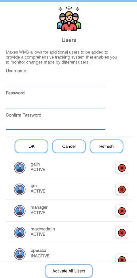 Android Application : Warehouse Management System