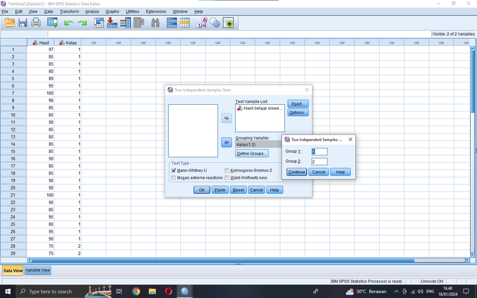 Jasa Olah Data SPSS 26 Program