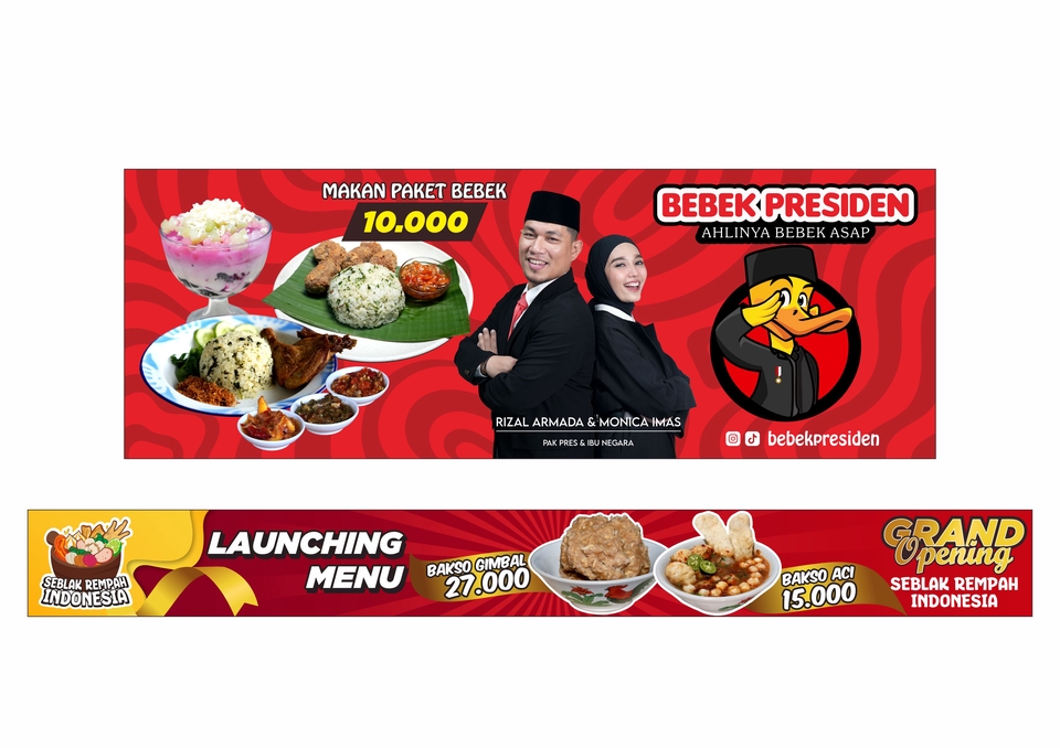 Design Banner Usaha