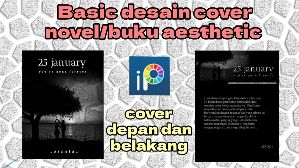 BASIC DESAIN COVER NOVEL/BUKU AESTHETIC sesuai keinginan anda
