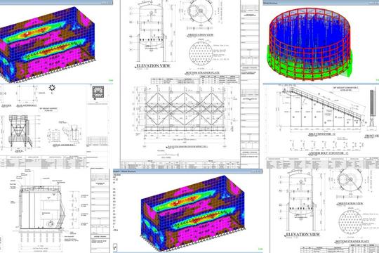 Design Steel Structure Cad Drawing