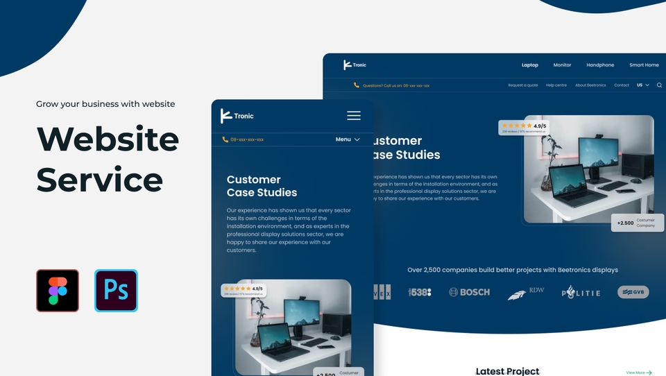 Desain Profesional Tampilan Website UI/UX dan Responsive