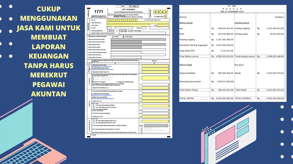 Membuat laporan keuangan internal & laporan keuangan fiskal hingga ...
