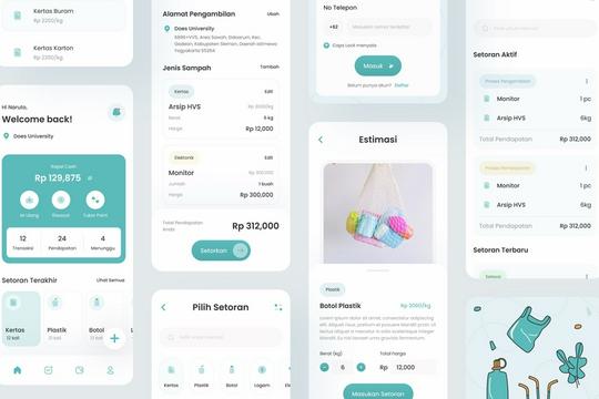 Desain Tampilan Landing Page, Dashboard, ataupun Mobile Apps
