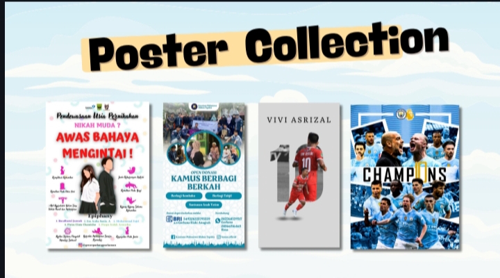Jasa pembuatan banner, poster, dan flyer dengan konsep kekinian
