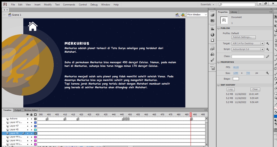 Membuat Media Interaktif menggunakan Adobe Flash