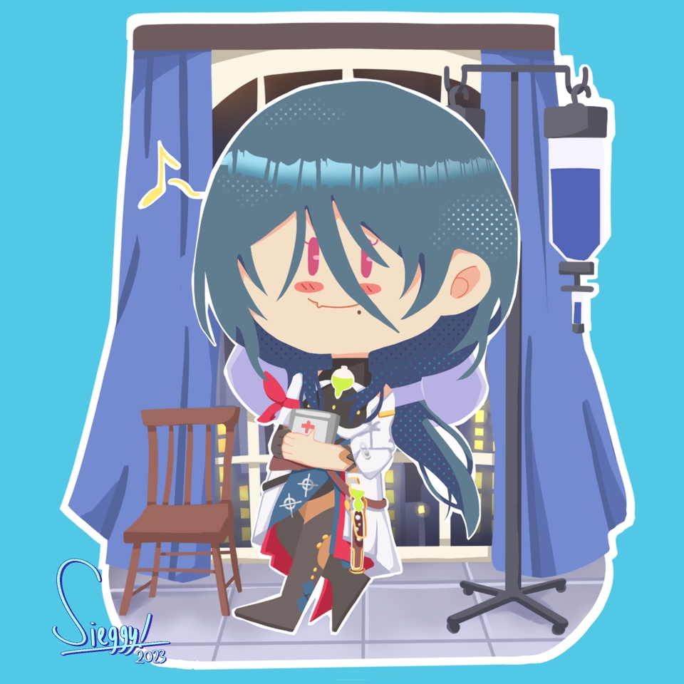 Ilustrasi Anime Chibi fanart, original character